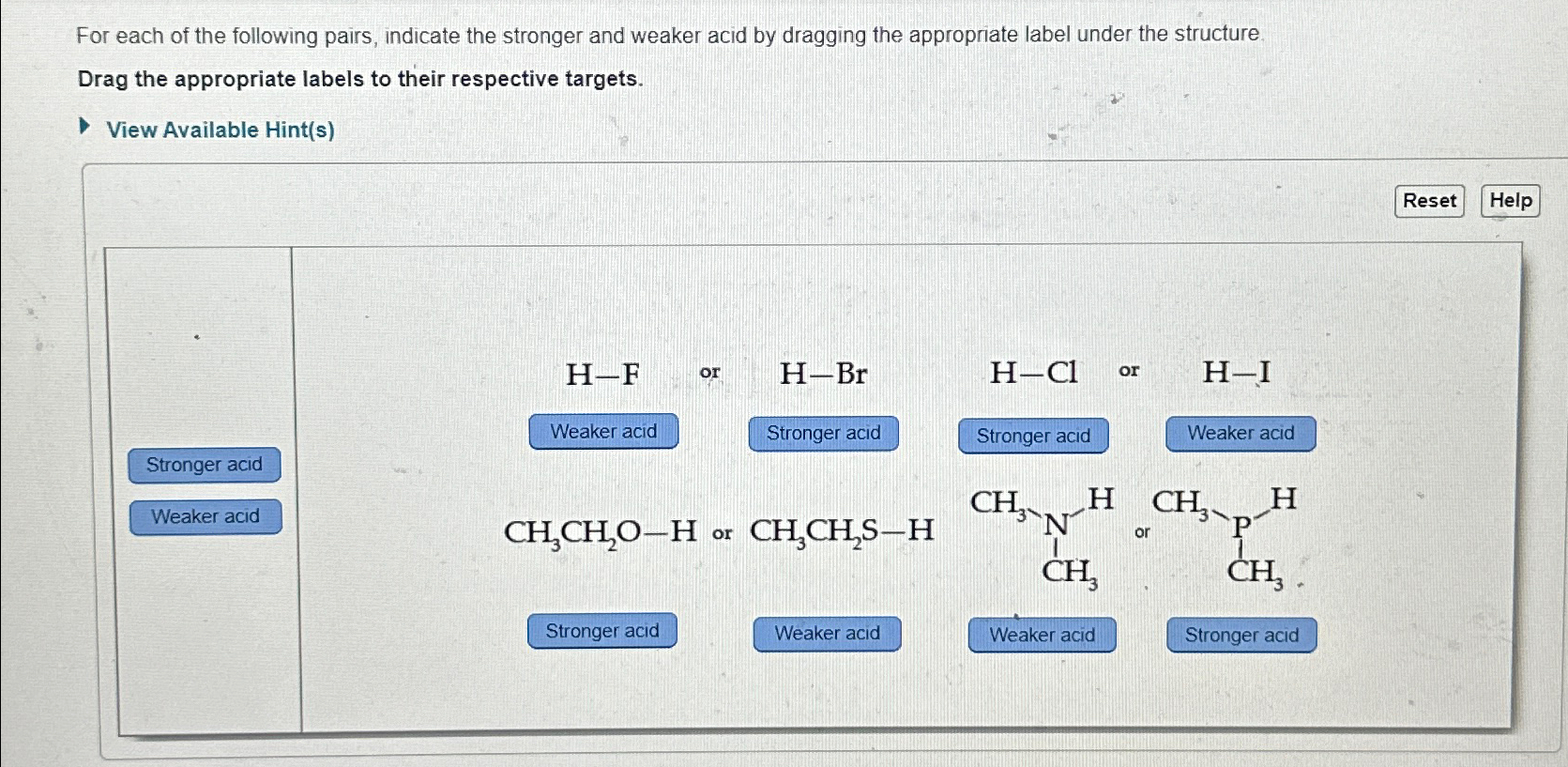 Solved For each of the following pairs, indicate the | Chegg.com