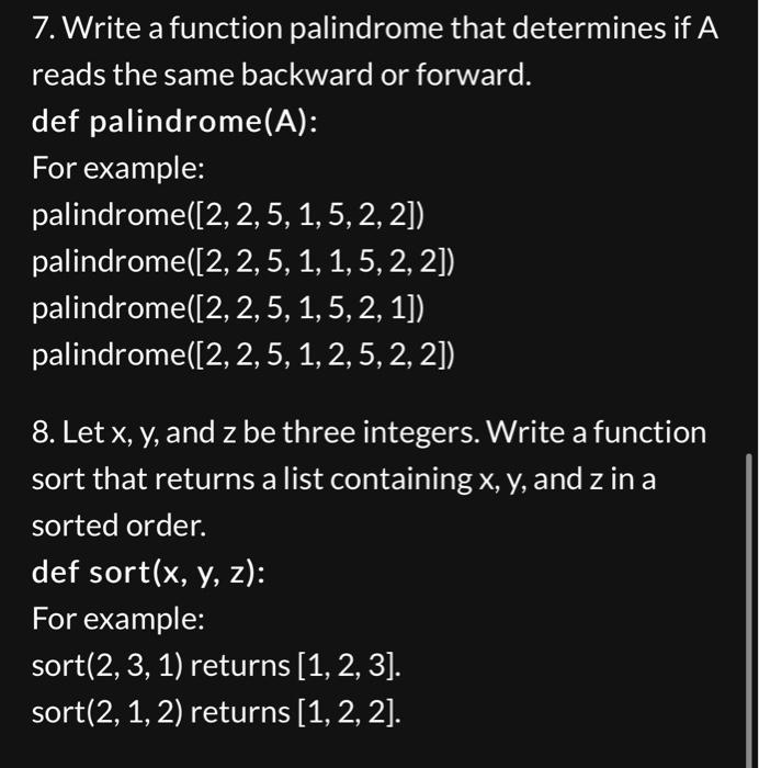 Solved Do not use any built-in functions in your solution, | Chegg.com