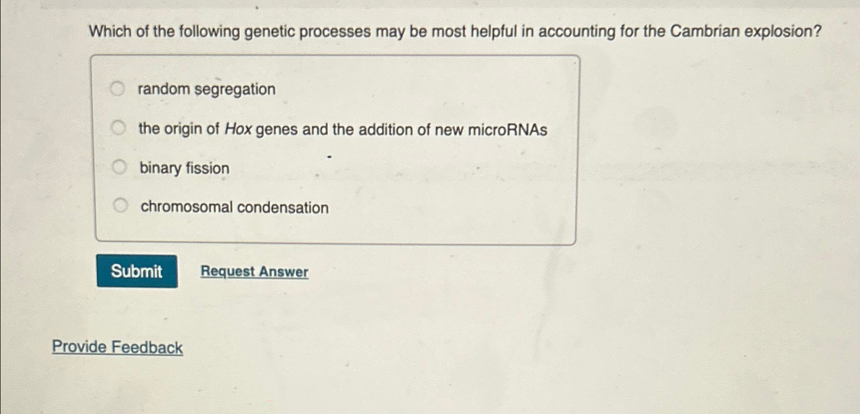 Solved Which of the following genetic processes may be most | Chegg.com