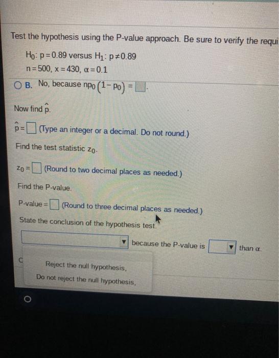Solved Test the hypothesis using the P-value approach Be | Chegg.com
