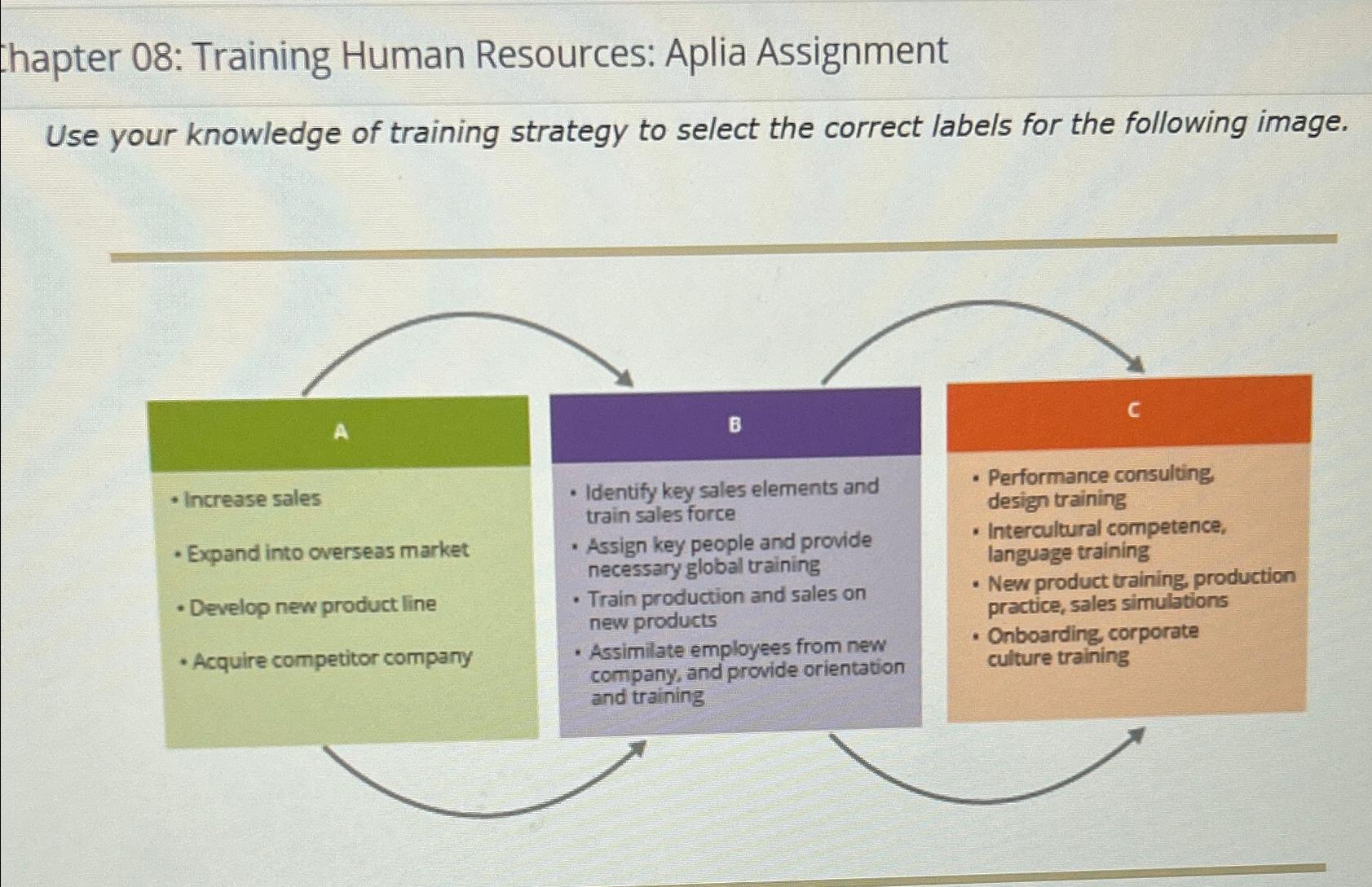 Solved hapter 08: Training Human Resources: Aplia | Chegg.com