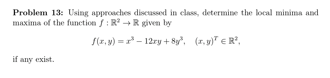 Problem 13: Using approaches discussed in class, | Chegg.com
