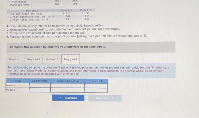 Solved Using activity-based costing, compute the overhead | Chegg.com