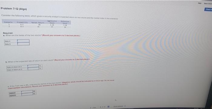 Problem 7-12 (Algo) Consider the following the speed | Chegg.com