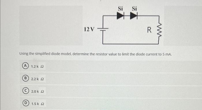 Solved Using the simplified diode model, determine the | Chegg.com