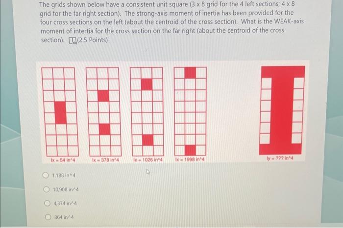 Solved The grids shown below have a consistent unit square | Chegg.com