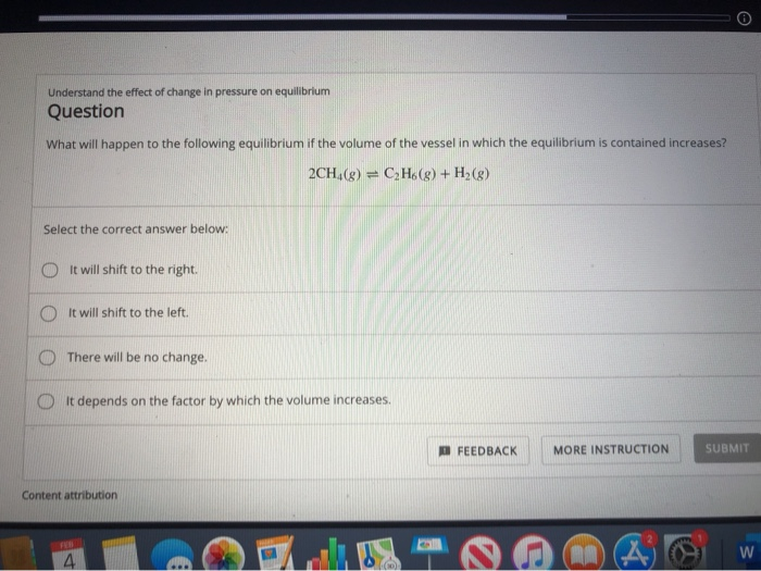 Solved Understand the effect of change in pressure on | Chegg.com