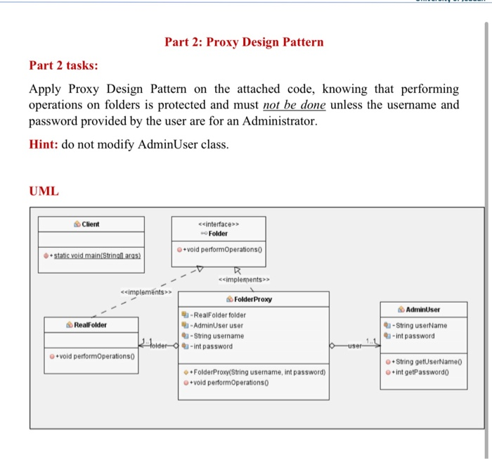 CCIT424 - Software Design Patterns Lab # 6 Part 1: | Chegg.com