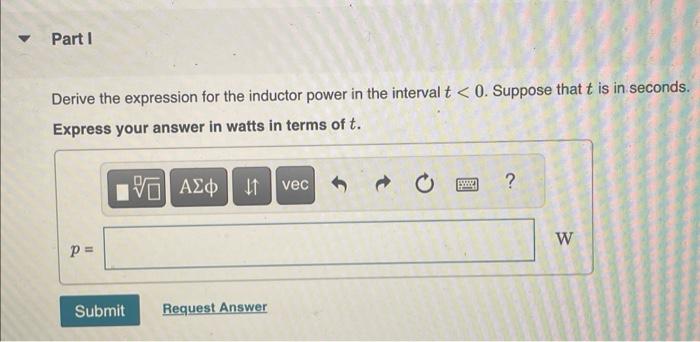 Solved The triangular current pulse shown in (Figure 1) is | Chegg.com