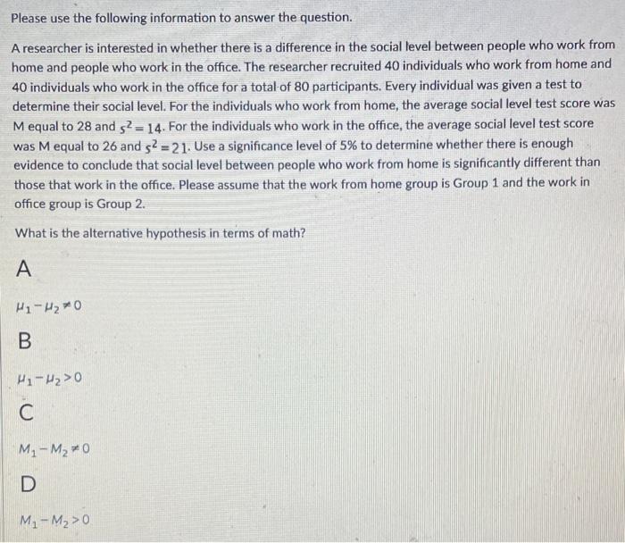 Solved Please use the following information to answer the | Chegg.com