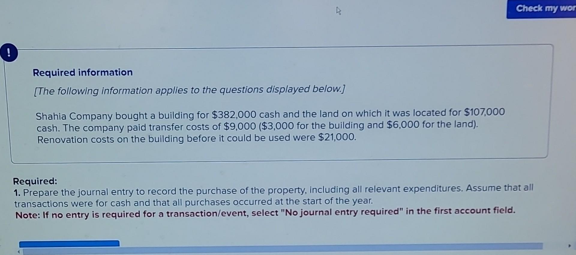 Solved Required information [The following information | Chegg.com