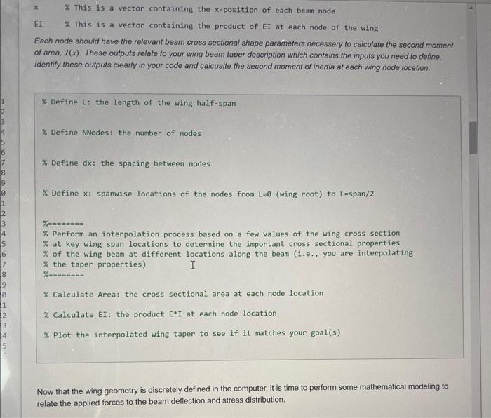 in this design project, you will solve the beam | Chegg.com