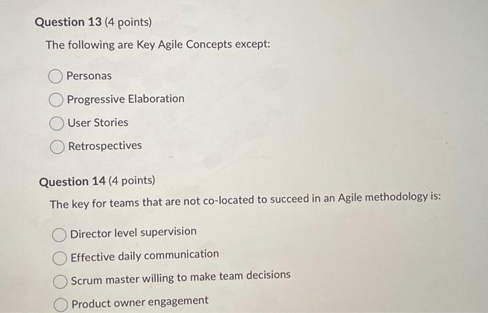 Solved Agile practitioners value Individuals and | Chegg.com