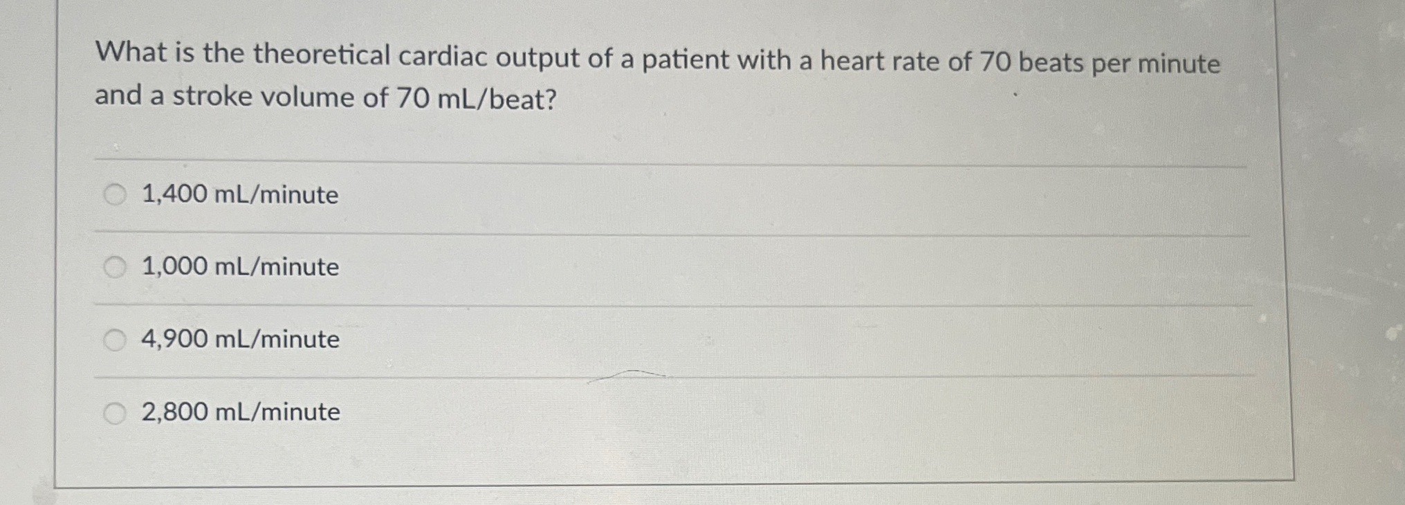 Solved What is the theoretical cardiac output of a patient | Chegg.com
