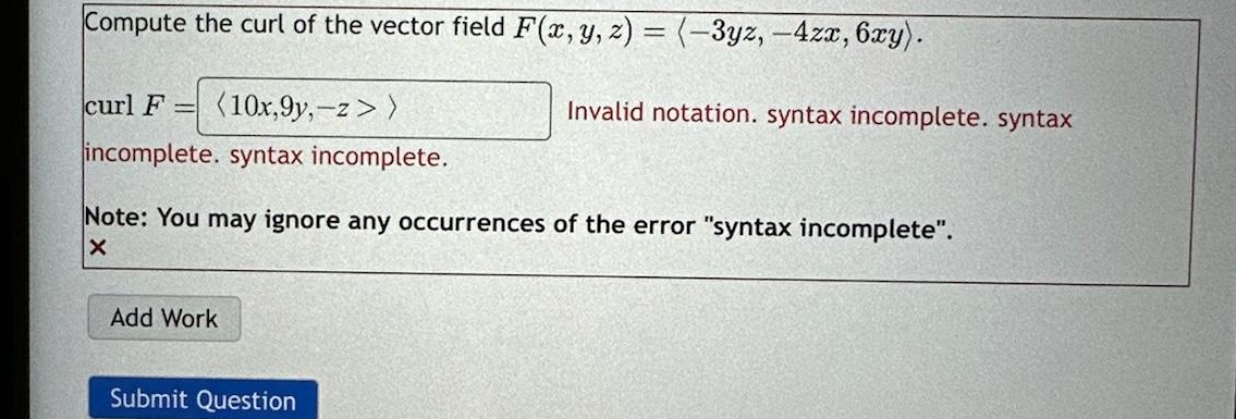 Solved Compute the curl of the vector field | Chegg.com
