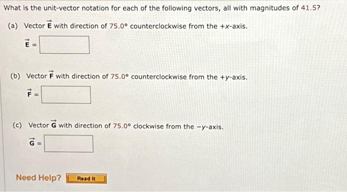 Solved What is the unit-vector notation for each of the | Chegg.com