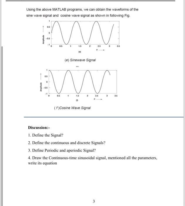 Using the above MATLAB programs, we can obtain the | Chegg.com