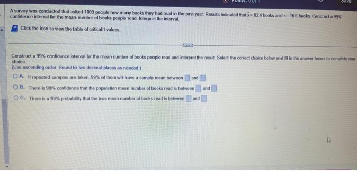 Solved A starvey was conducted that asked 1009 people how | Chegg.com