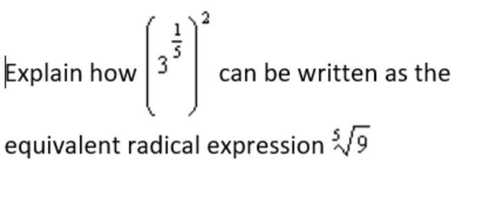 Solved 2 5 Explain how can be written as the equivalent | Chegg.com