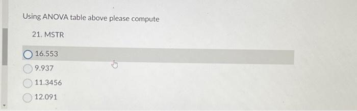 Solved ANOVA Source of Variation Between Groups Within | Chegg.com