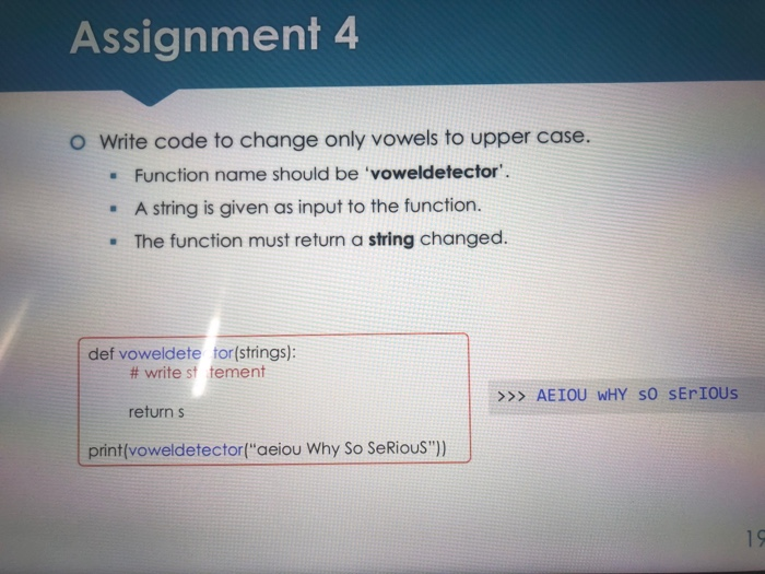 Solved Assignment 1 O Write a function that outputs even | Chegg.com