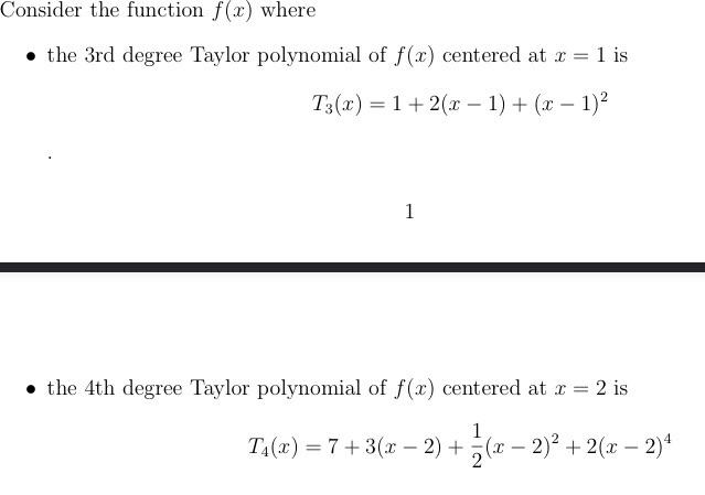 Solved Consider the function f(x) where - the 3rd degree | Chegg.com