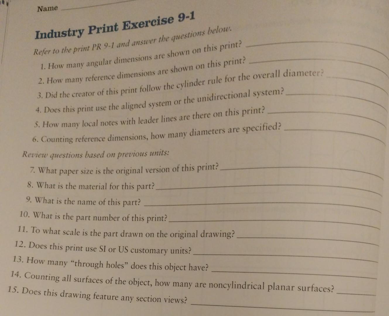 Industry Print Exercise 20-2