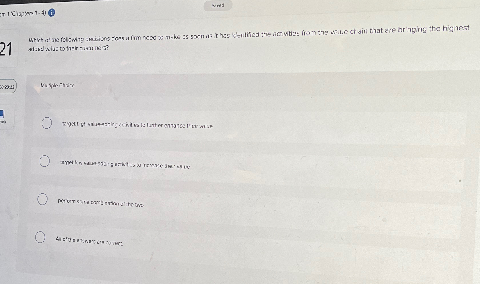 Solved m 1 (Chapters 1 - 4)Which of the following decisions | Chegg.com