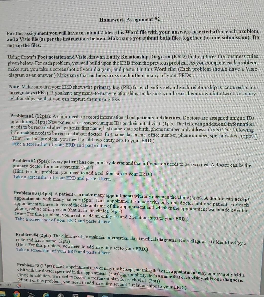 Solved Homework Assignment #2 For this assignment you will | Chegg.com