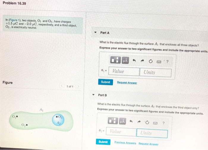 Solved Problem 16.39 In (Figure 1), two objects, O2 and O2, | Chegg.com