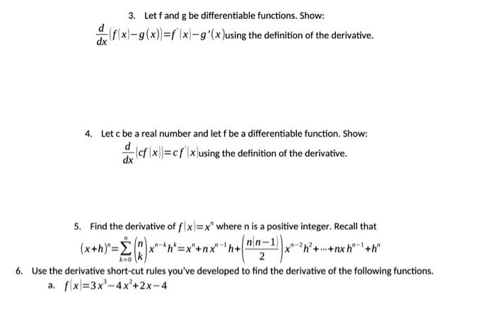 Solved he differential operator dxd tells you to take the | Chegg.com