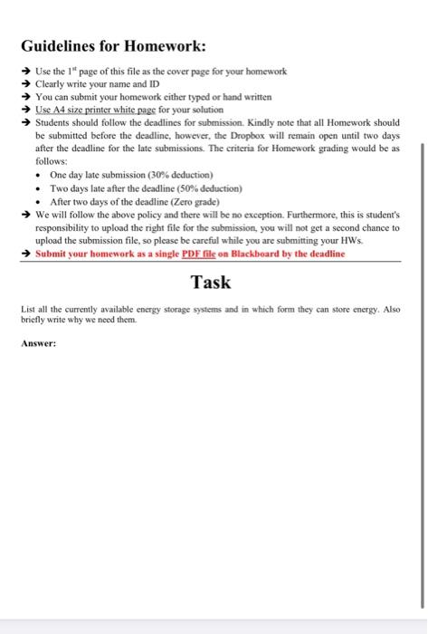 Solved Guidelines for Homework: Use the 1" page of this file | Chegg.com