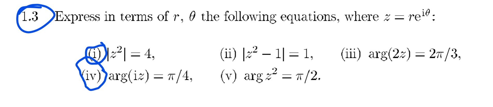 Solved (1.3) ﻿Express in terms of r,θ ﻿the following | Chegg.com