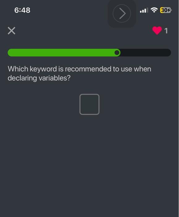 Solved Which keyword is recommended to use when declaring | Chegg.com