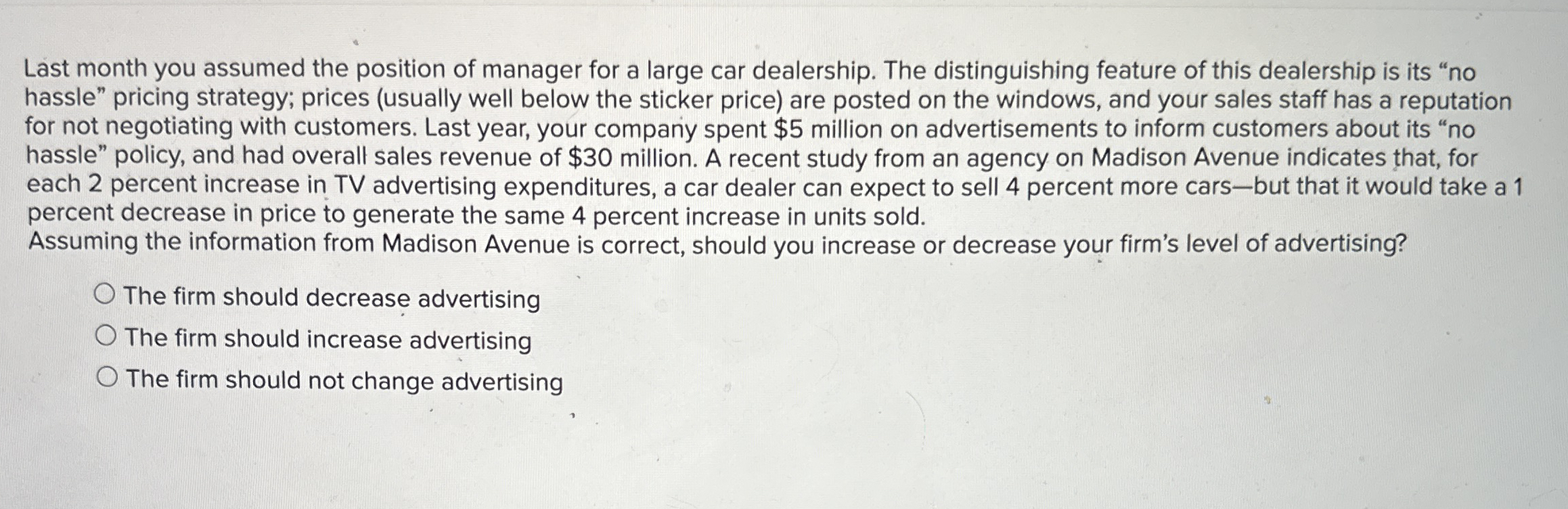 High Quality SOLUTION Last month you assumed the position of manager for a | Chegg.com