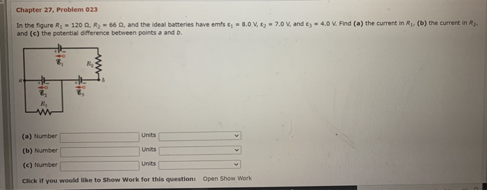 Solved Chapter 27, Problem 023 In the figure Ri - 120 , R2 = | Chegg.com