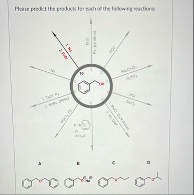 Solved Please predict the products for each of the following | Chegg.com
