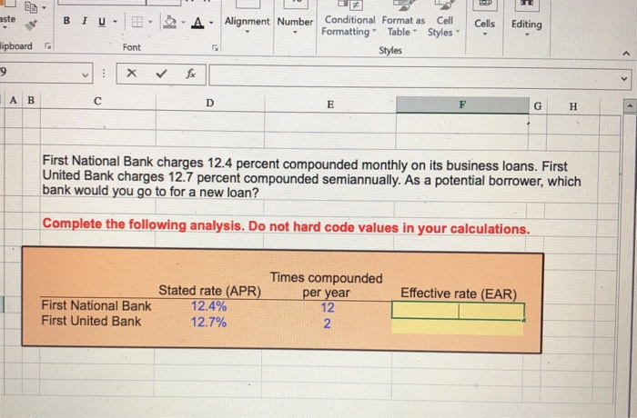 Solved den aste BIU- B-A Alignment Number Cells Editing | Chegg.com