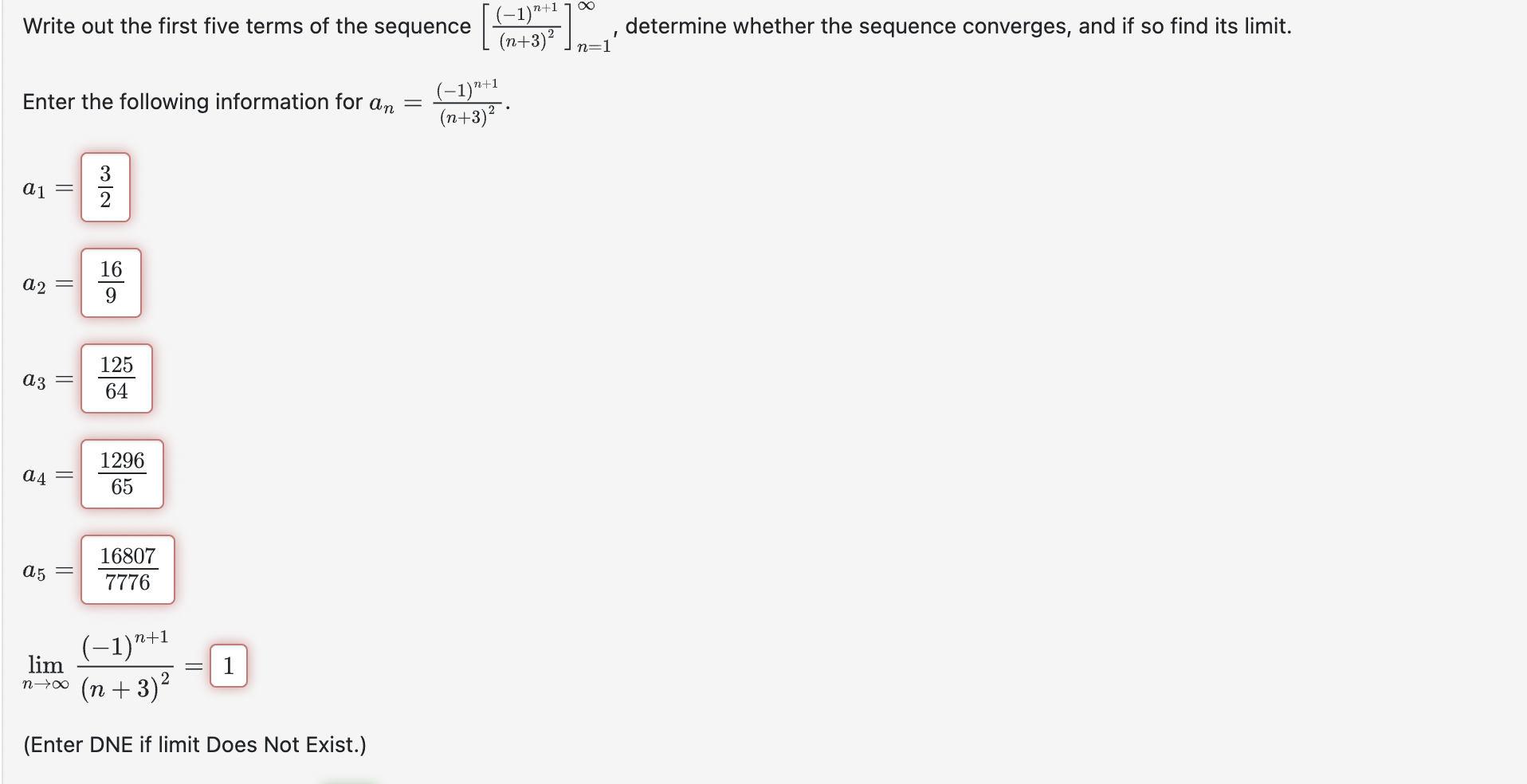Solved Write Out The First Five Terms Of The Sequence