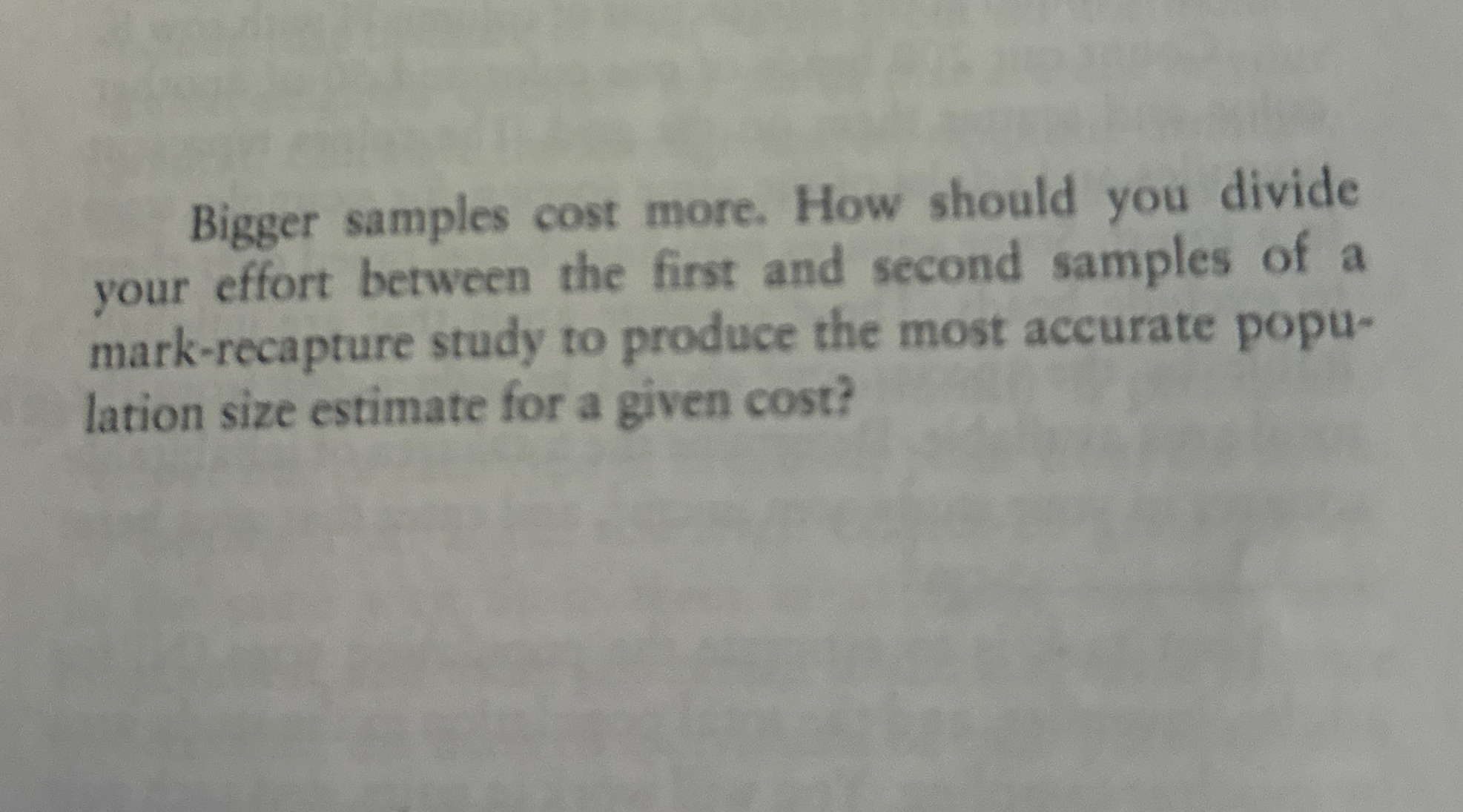 Solved Bigger samples cost more. How should you divide your | Chegg.com