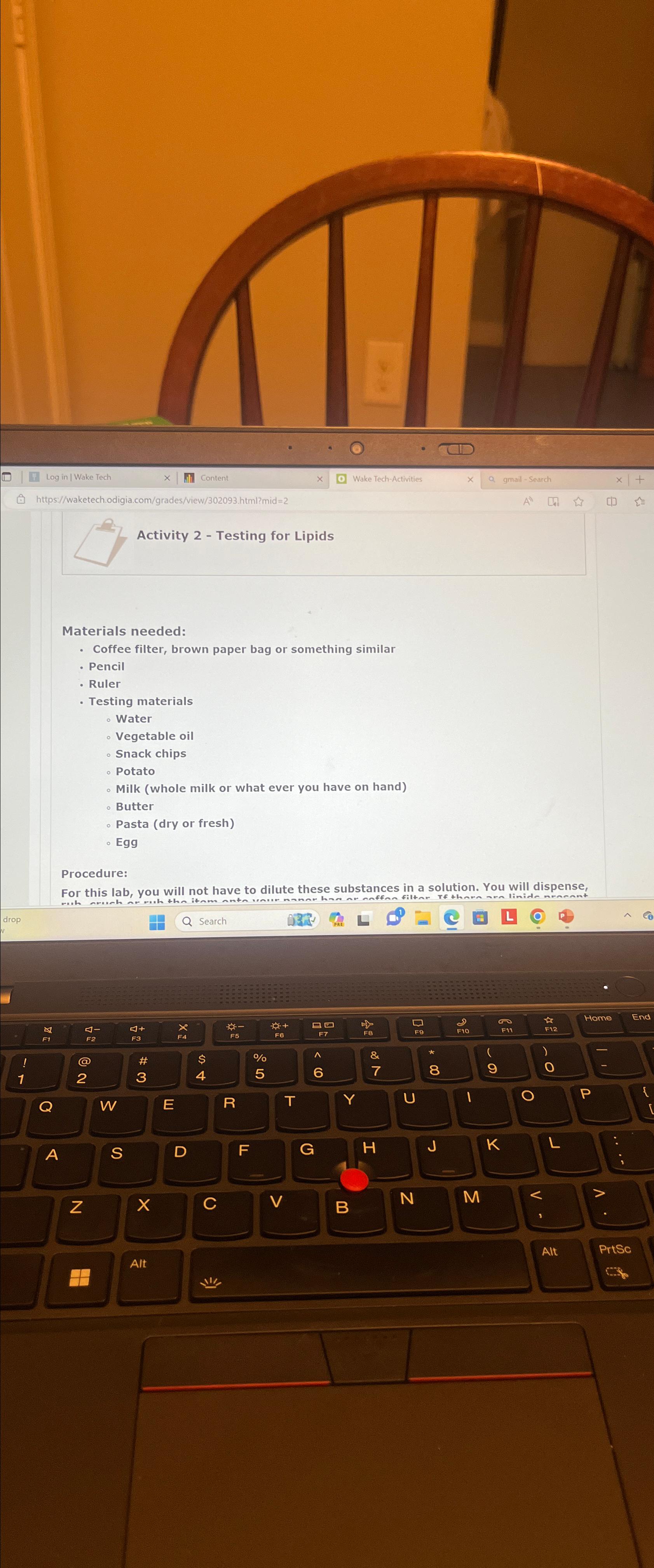 Solved Activity 2 - ﻿Testing for LipidsMaterials | Chegg.com