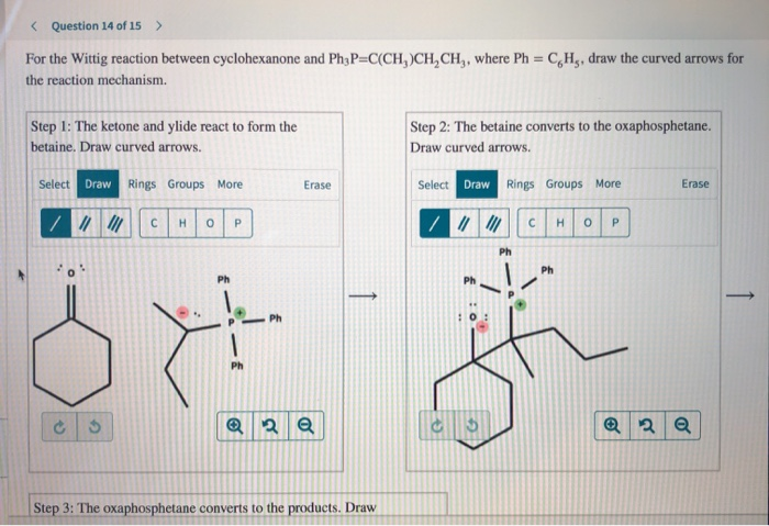 Solved For the Wittig reaction between | Chegg.com