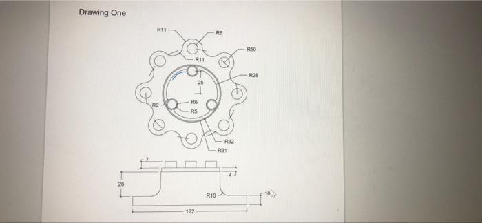 Solved Drawing One R11 R11 2 R5 122 R6 R10 R32 R31 R50 | Chegg.com