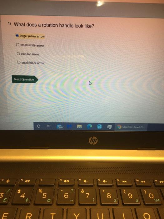 Solved 1) What does a rotation handle look like? large | Chegg.com