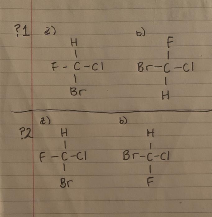 Solved For each pair of structural formulas, what is their | Chegg.com