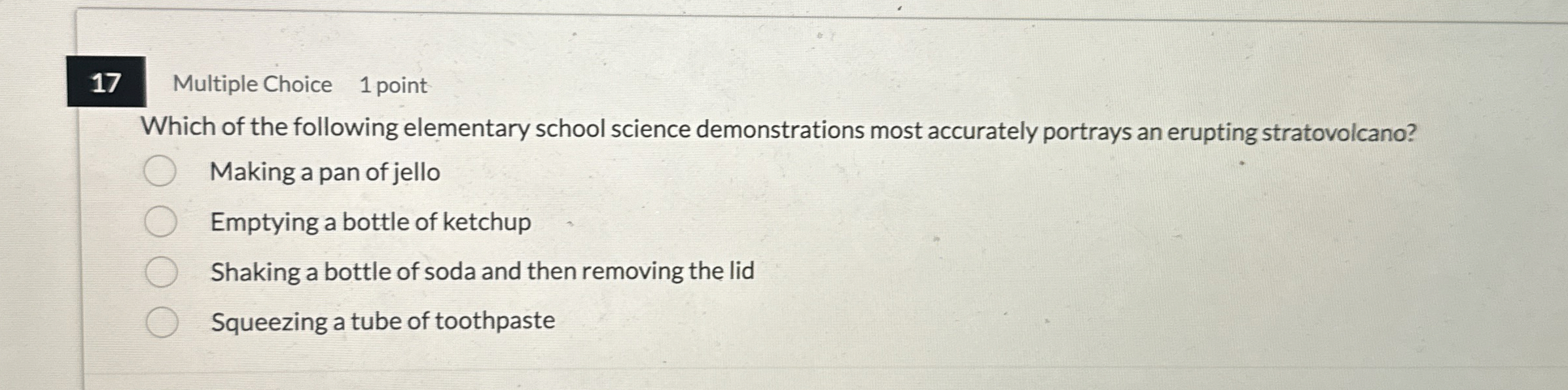 Solved 17Multiple Choice 1 ﻿pointWhich of the following | Chegg.com