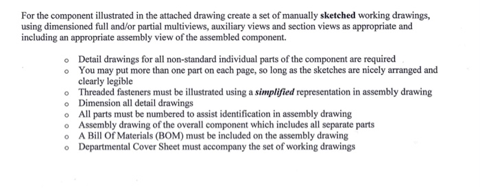 Solved For the component illustrated in the attached drawing | Chegg.com