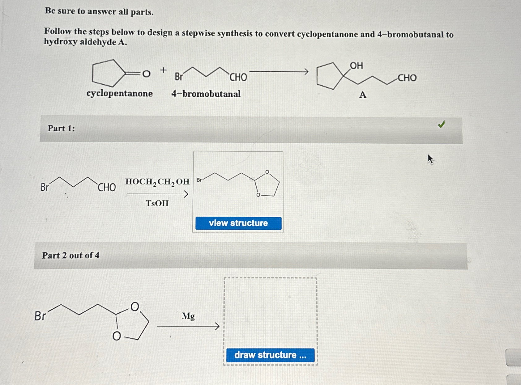 Solved Be sure to answer all parts.Follow the steps below to | Chegg.com