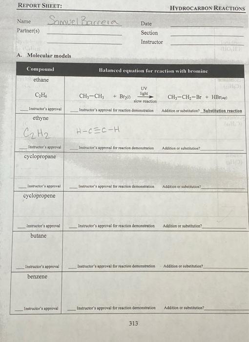 Solved REPORT SHEET: Name Partner(s) Joyclob Samuel Barrera | Chegg.com