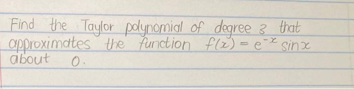 Solved 1. The approximation of the function f(x)=cosx by a | Chegg.com